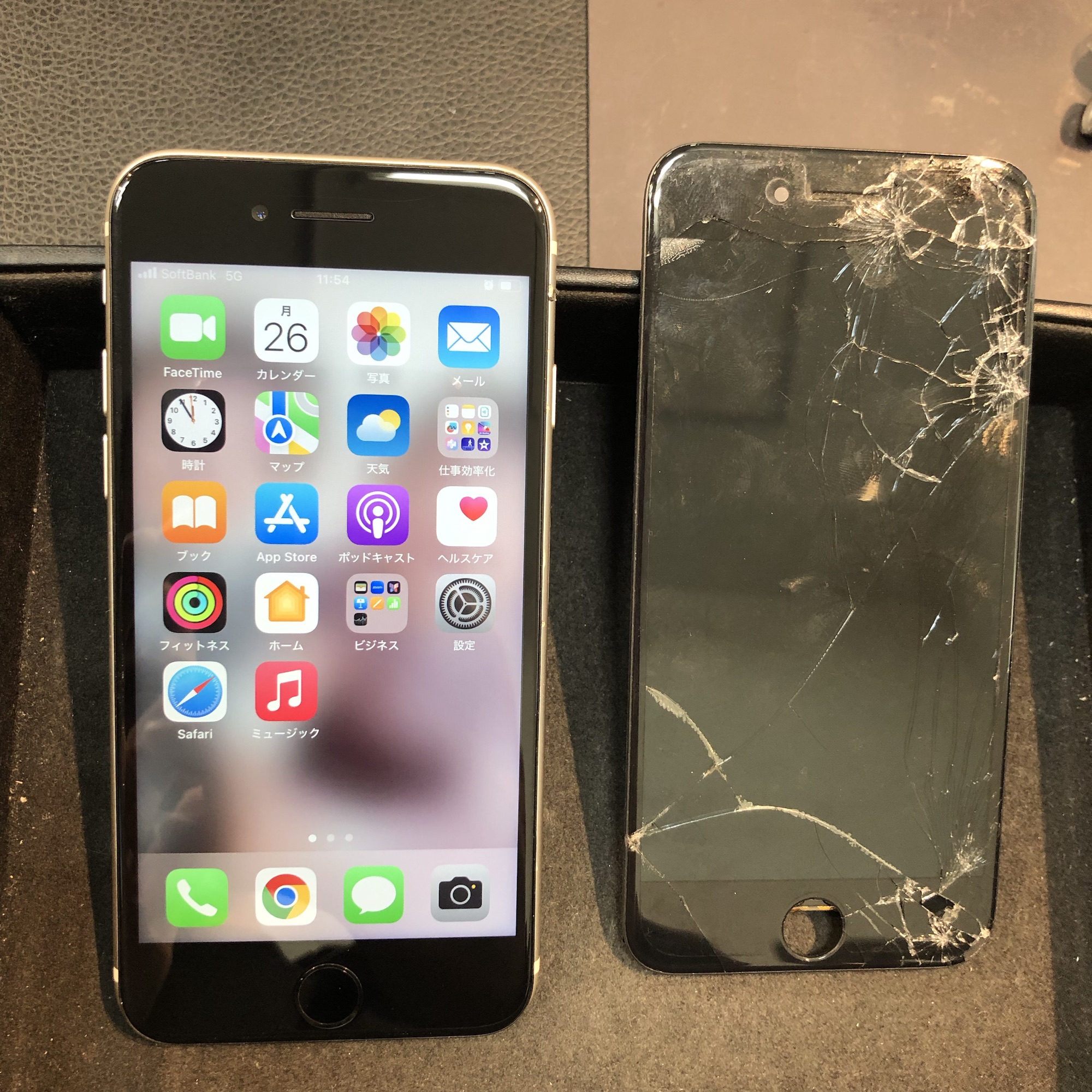 【破損】iPhoneSE2｜画面交換｜横浜市青葉区からのご来店 | iPhone修理・iPad修理 スマートクール たまプラーザテラス店
